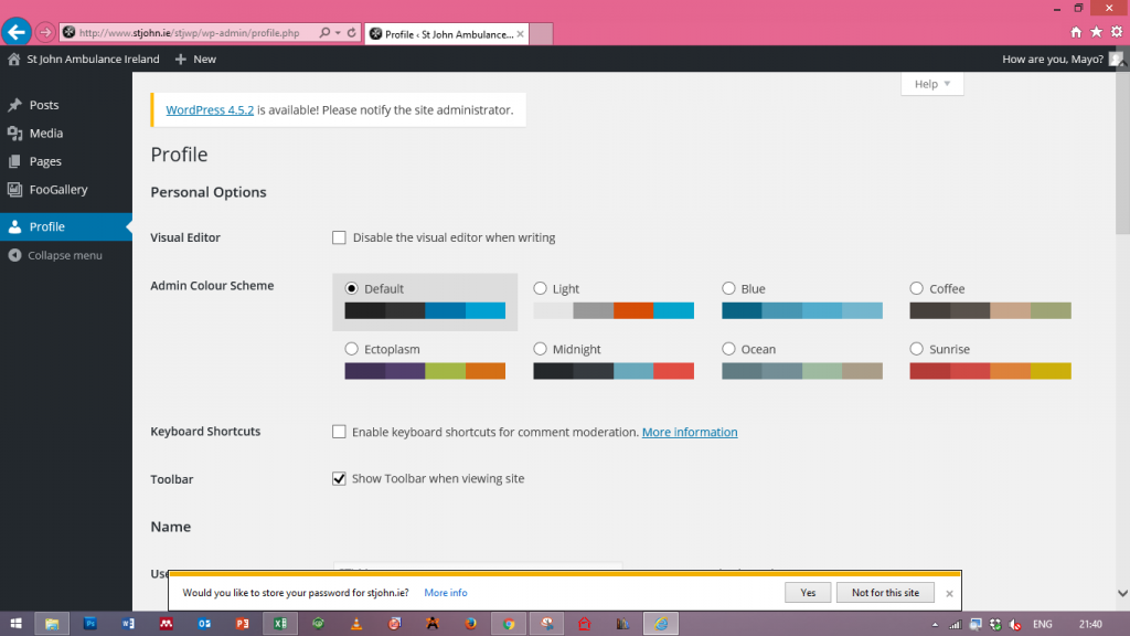 How to log in to your divisional website – St John Ambulance Ireland